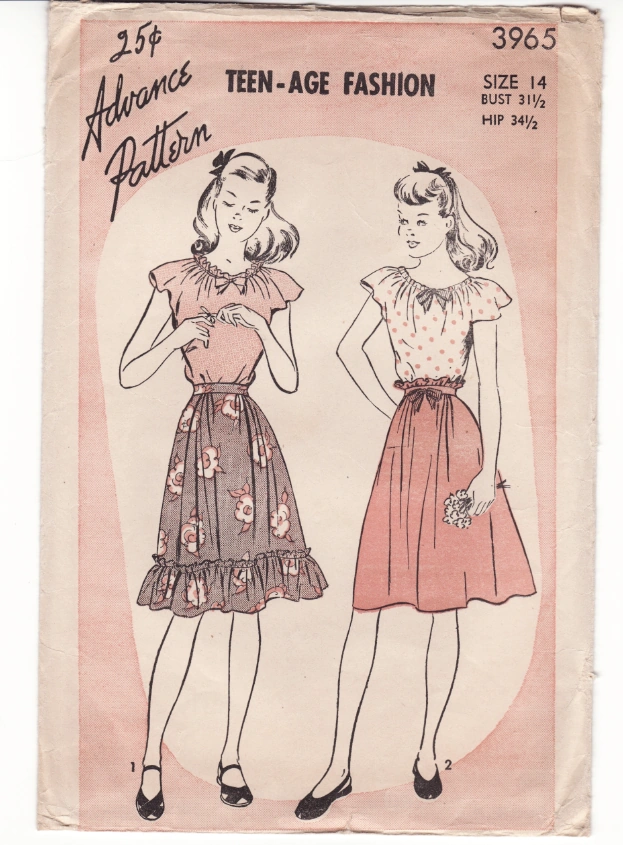 Advance 3965 | Vintage Sewing Patterns | Fandom