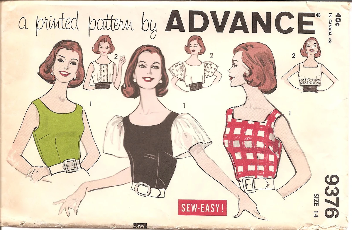 Advance 9376 | Vintage Sewing Patterns | Fandom