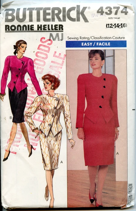 Butterick 4374 B | Vintage Sewing Patterns | Fandom