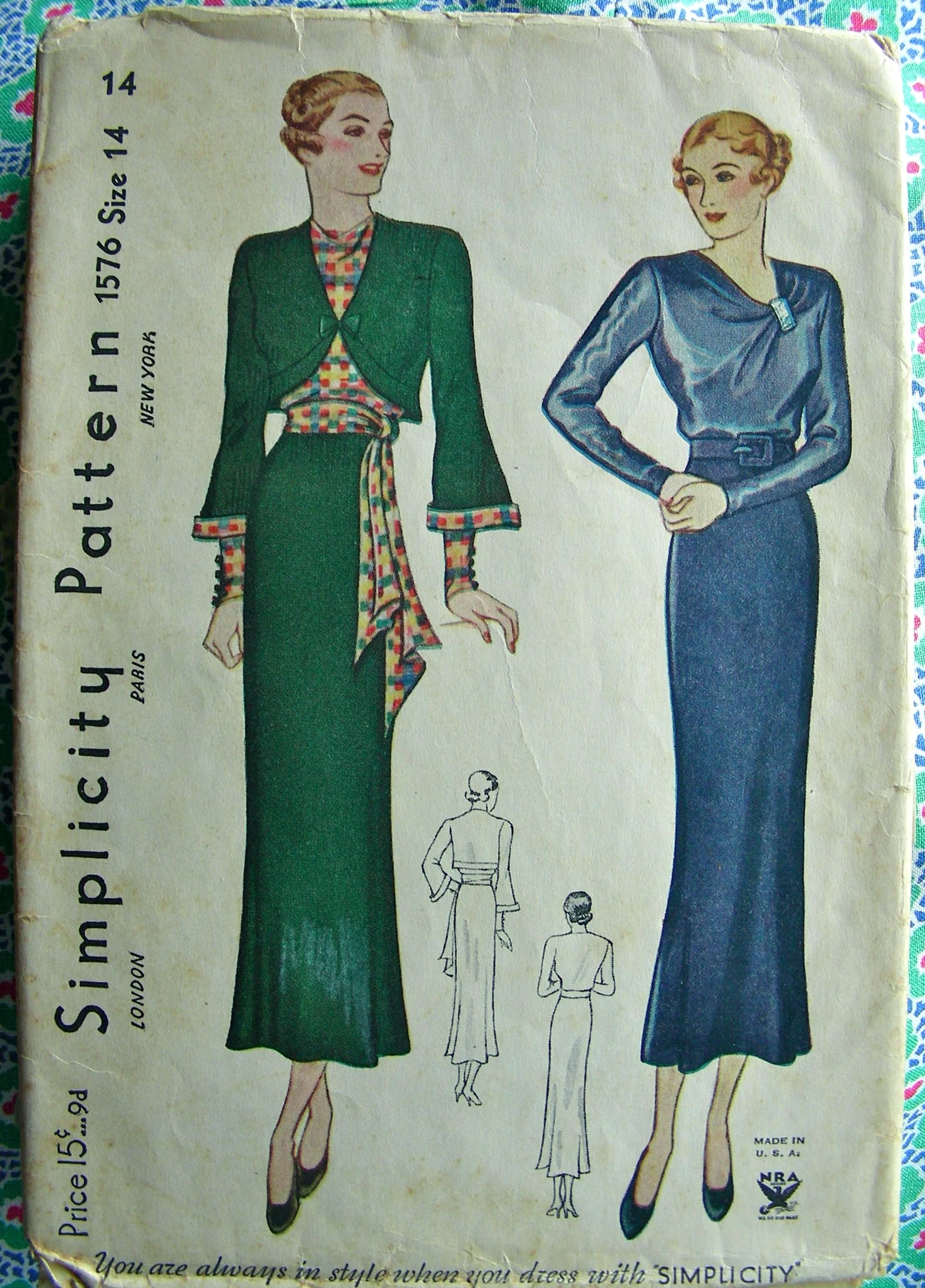 Simplicity 1576 | Vintage Sewing Patterns | Fandom