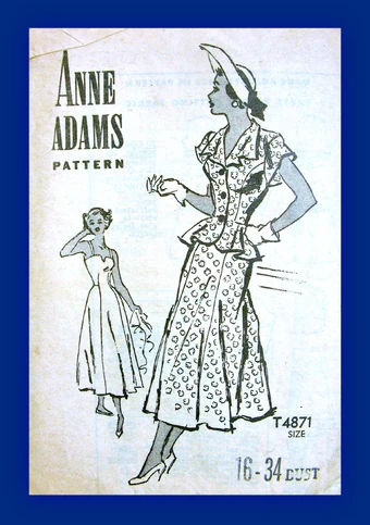 Anne Adams T4871 | Vintage Sewing Patterns | Fandom