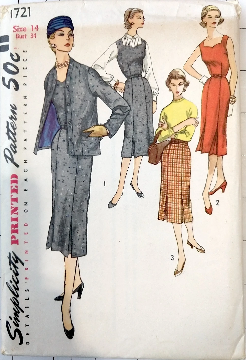 Simplicity 1721 | Vintage Sewing Patterns | Fandom