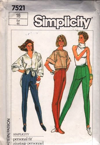 Simplicity 7521 B | Vintage Sewing Patterns | Fandom