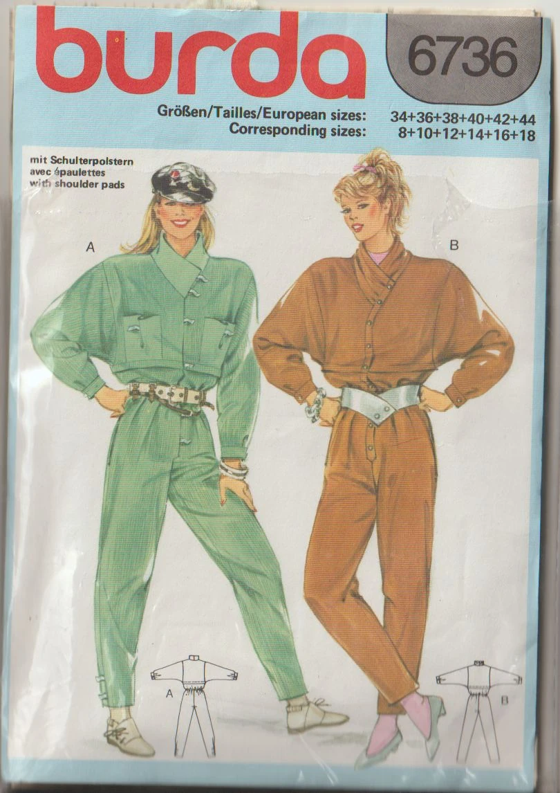 Burda 6736 | Vintage Sewing Patterns | Fandom
