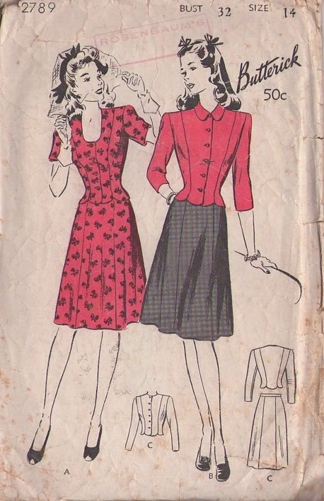 Butterick 2789 | Vintage Sewing Patterns | Fandom
