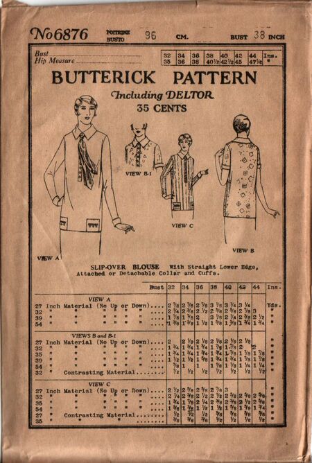 Butterick 6876 A | Vintage Sewing Patterns | Fandom