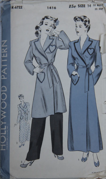 Hollywood 1416 A | Vintage Sewing Patterns | Fandom