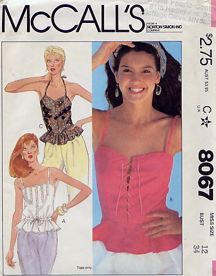 McCall's 8067 | Vintage Sewing Patterns | Fandom