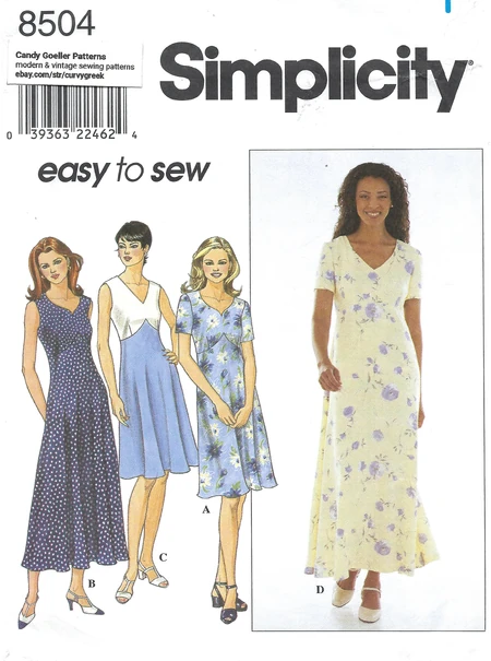 Simplicity 8504 D | Vintage Sewing Patterns | Fandom
