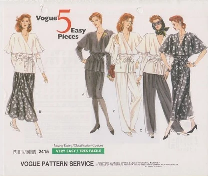 Vogue 2415 A | Vintage Sewing Patterns | Fandom