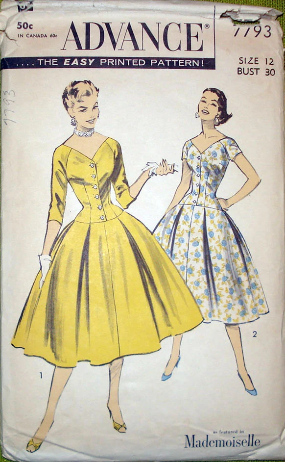 Advance 7793 | Vintage Sewing Patterns | Fandom