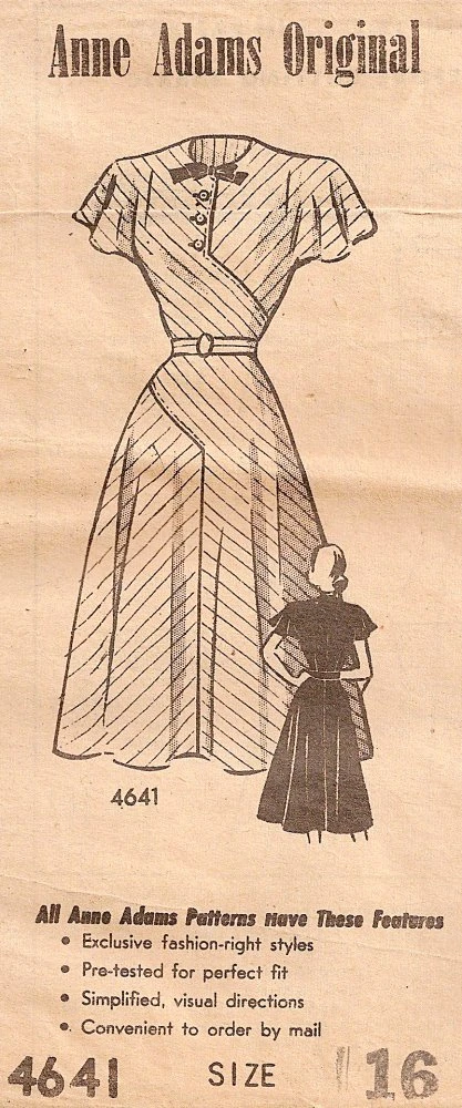 Anne Adams 4641 A | Vintage Sewing Patterns | Fandom