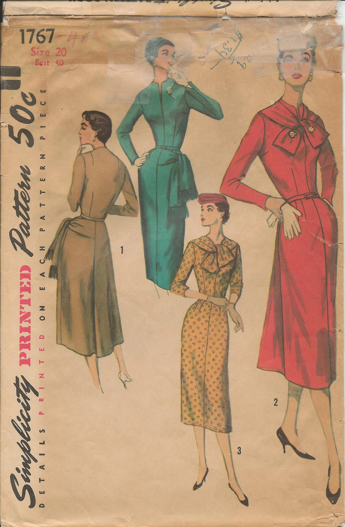 Simplicity 1767 | Vintage Sewing Patterns | Fandom