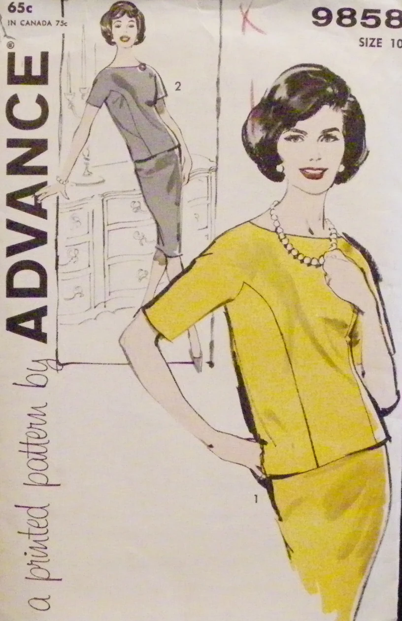 Advance 9858 | Vintage Sewing Patterns | Fandom