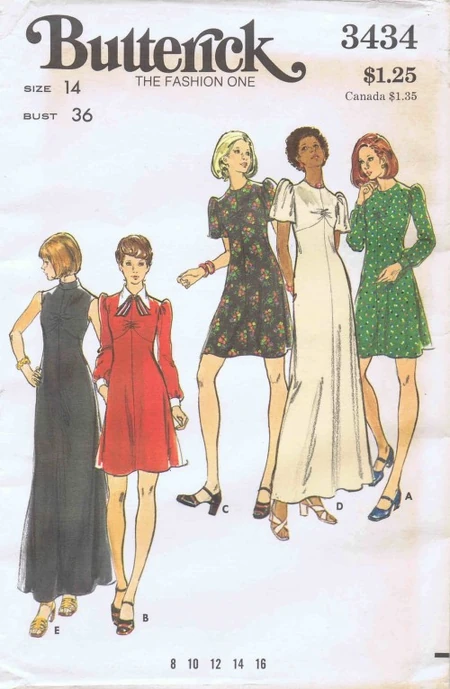 Butterick 3434 B | Vintage Sewing Patterns | Fandom