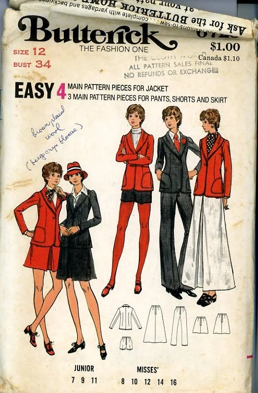 Butterick 6725 B | Vintage Sewing Patterns | Fandom