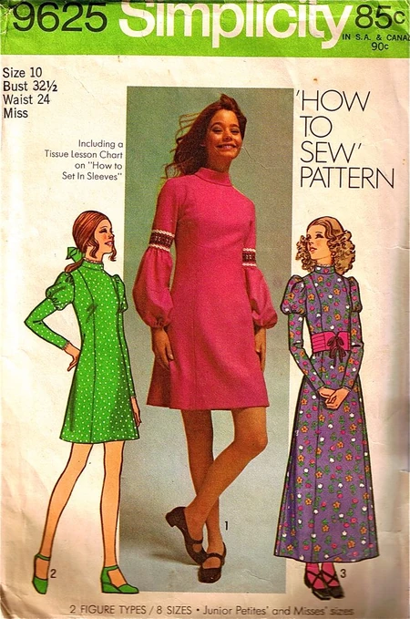 Simplicity 9625 | Vintage Sewing Patterns | Fandom
