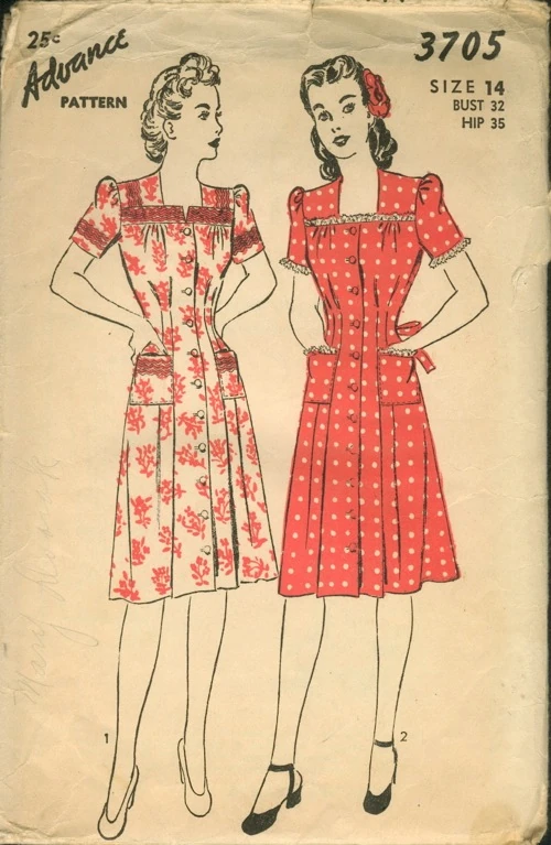 Advance 3705 | Vintage Sewing Patterns | Fandom