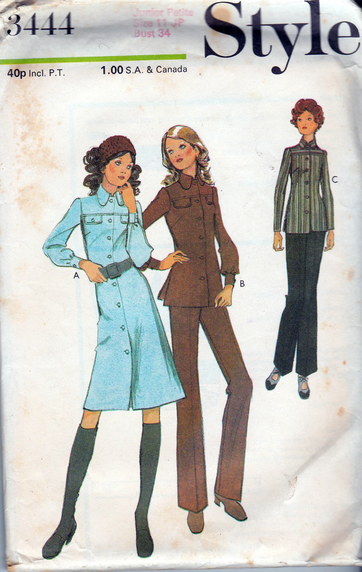 Style 3444 | Vintage Sewing Patterns | Fandom