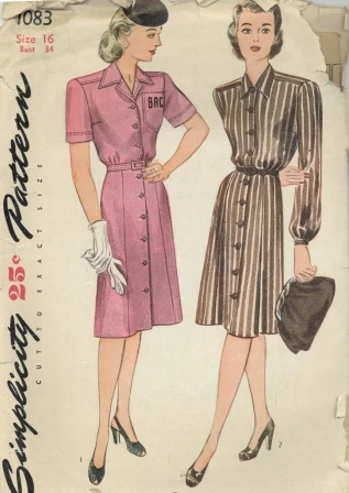 Simplicity 1083 A | Vintage Sewing Patterns | Fandom