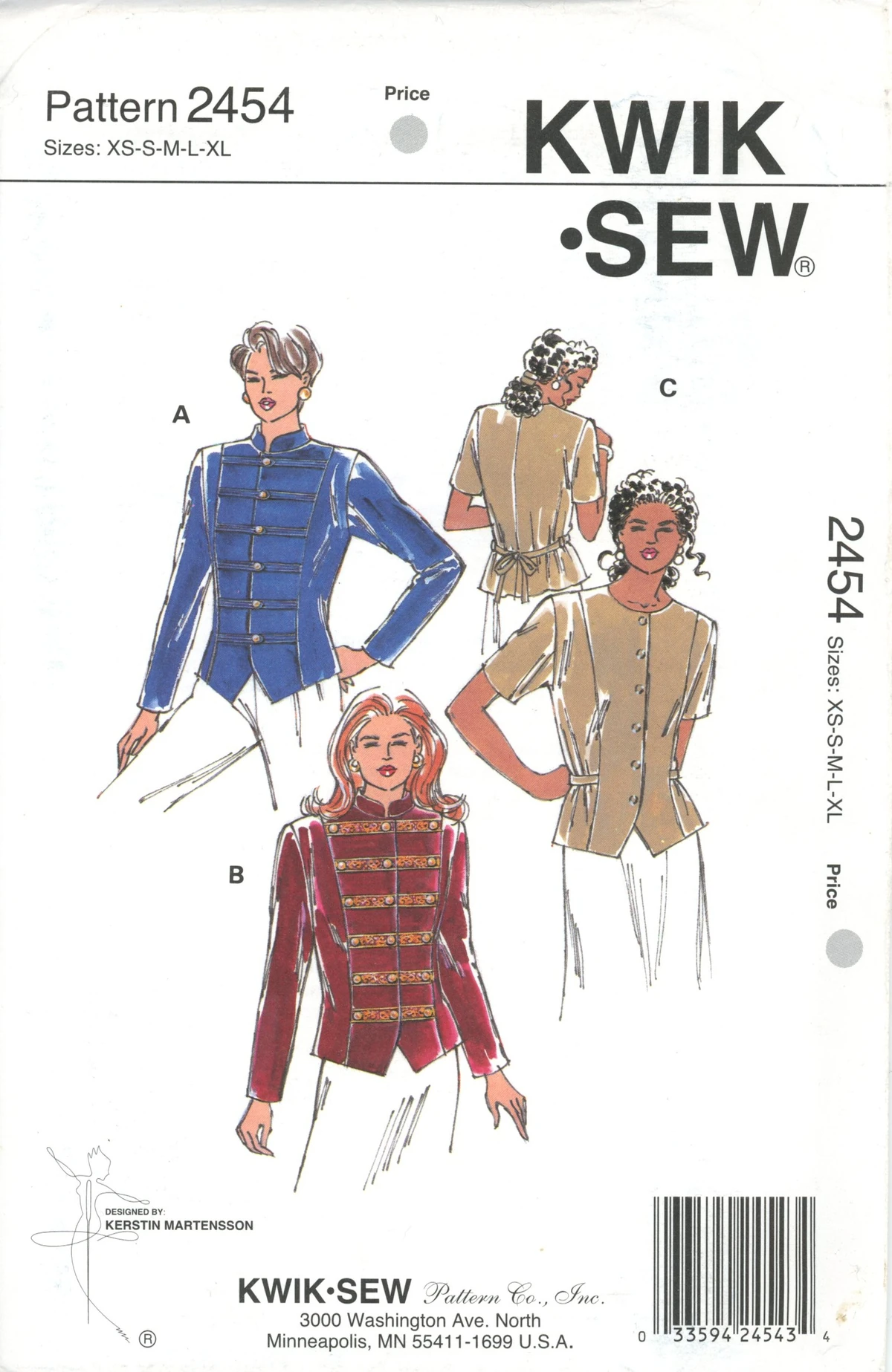 Kwik Sew 2454 | Vintage Sewing Patterns | Fandom