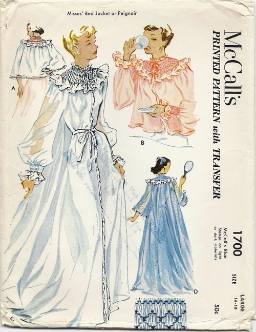 McCall's 1700 | Vintage Sewing Patterns | Fandom