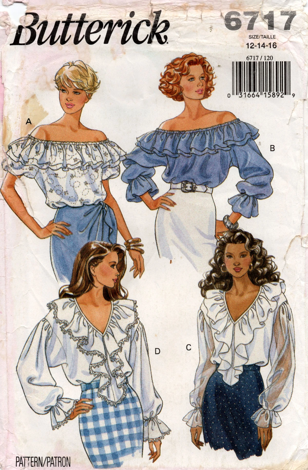 Butterick 6717 E | Vintage Sewing Patterns | Fandom