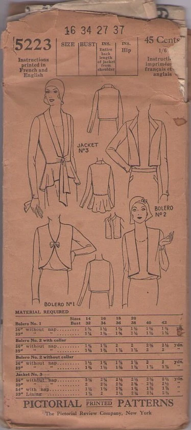 Pictorial Review 5223 | Vintage Sewing Patterns | Fandom