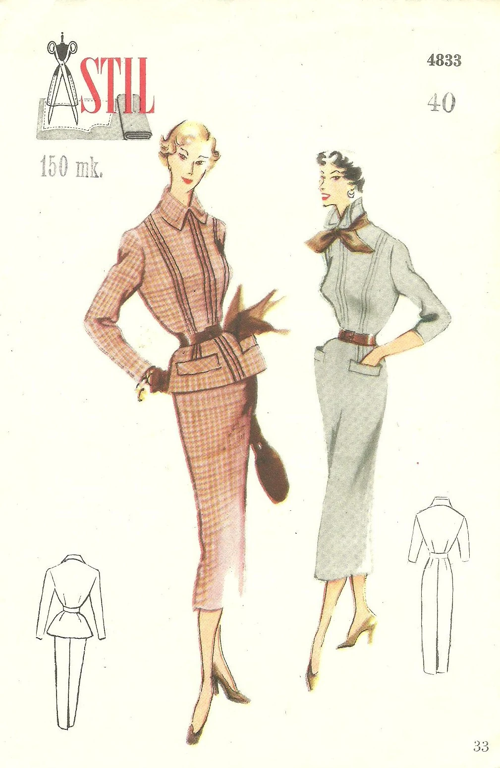 Stil 4833 | Vintage Sewing Patterns | Fandom