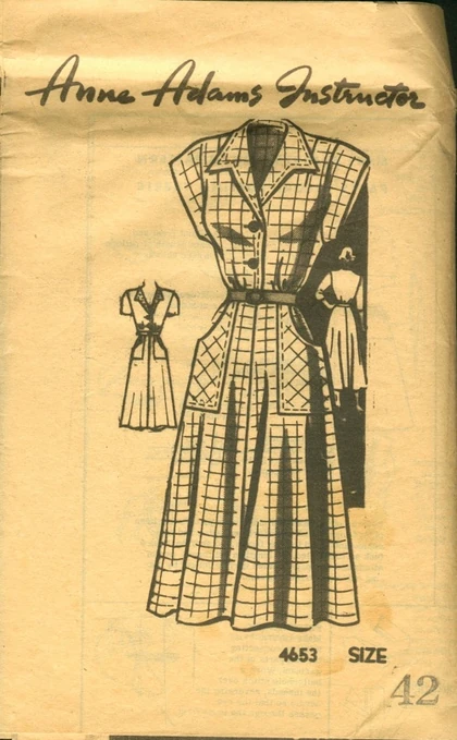 Anne Adams 4653 | Vintage Sewing Patterns | Fandom
