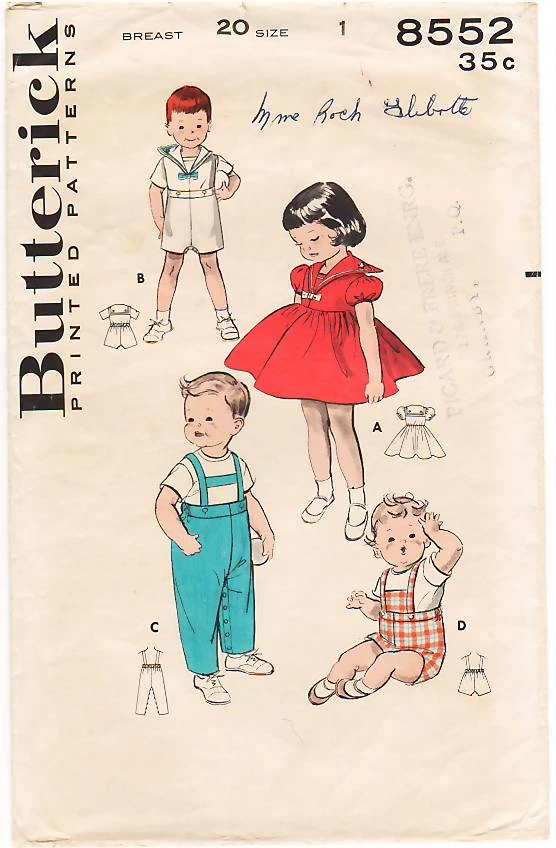 Butterick 8552 | Vintage Sewing Patterns | Fandom