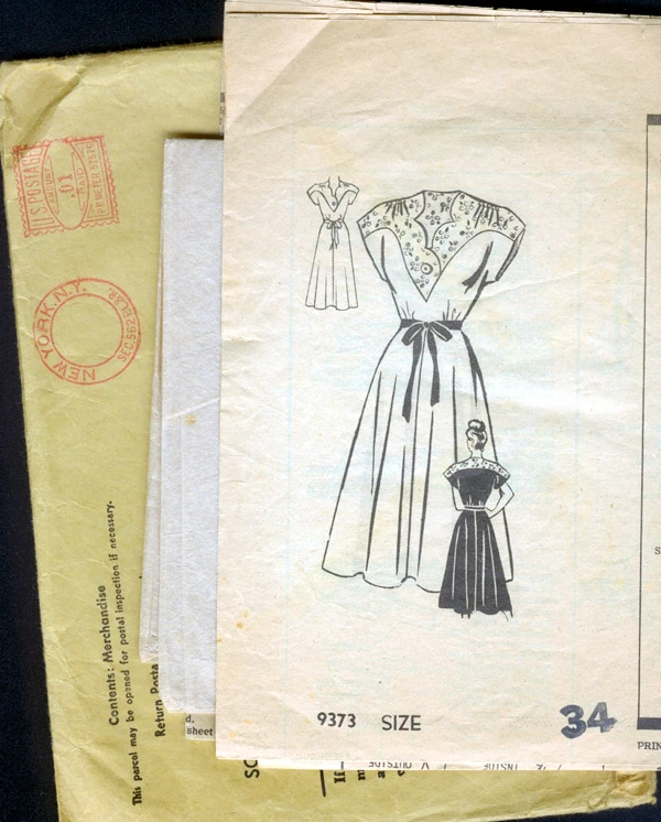 Mail Order 9373 | Vintage Sewing Patterns | Fandom