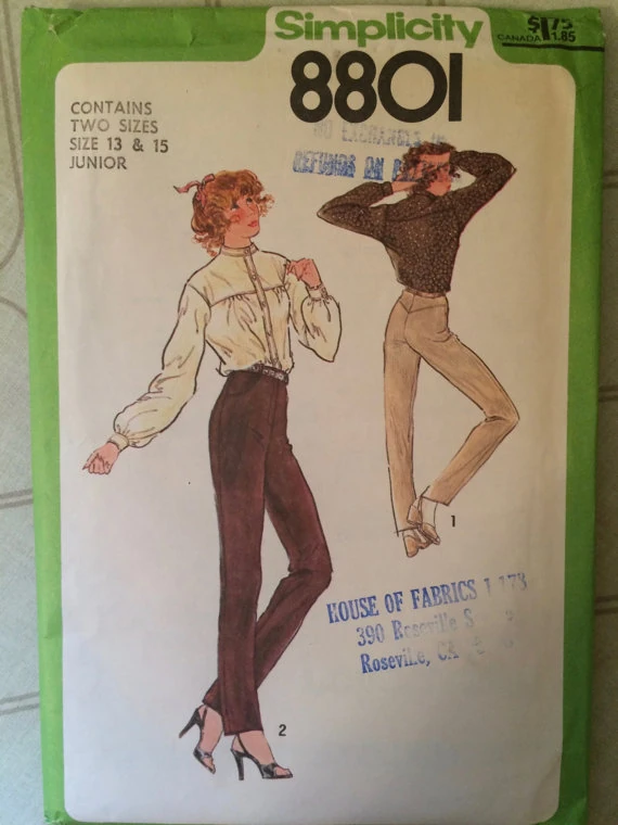 Simplicity 8801 B | Vintage Sewing Patterns | Fandom