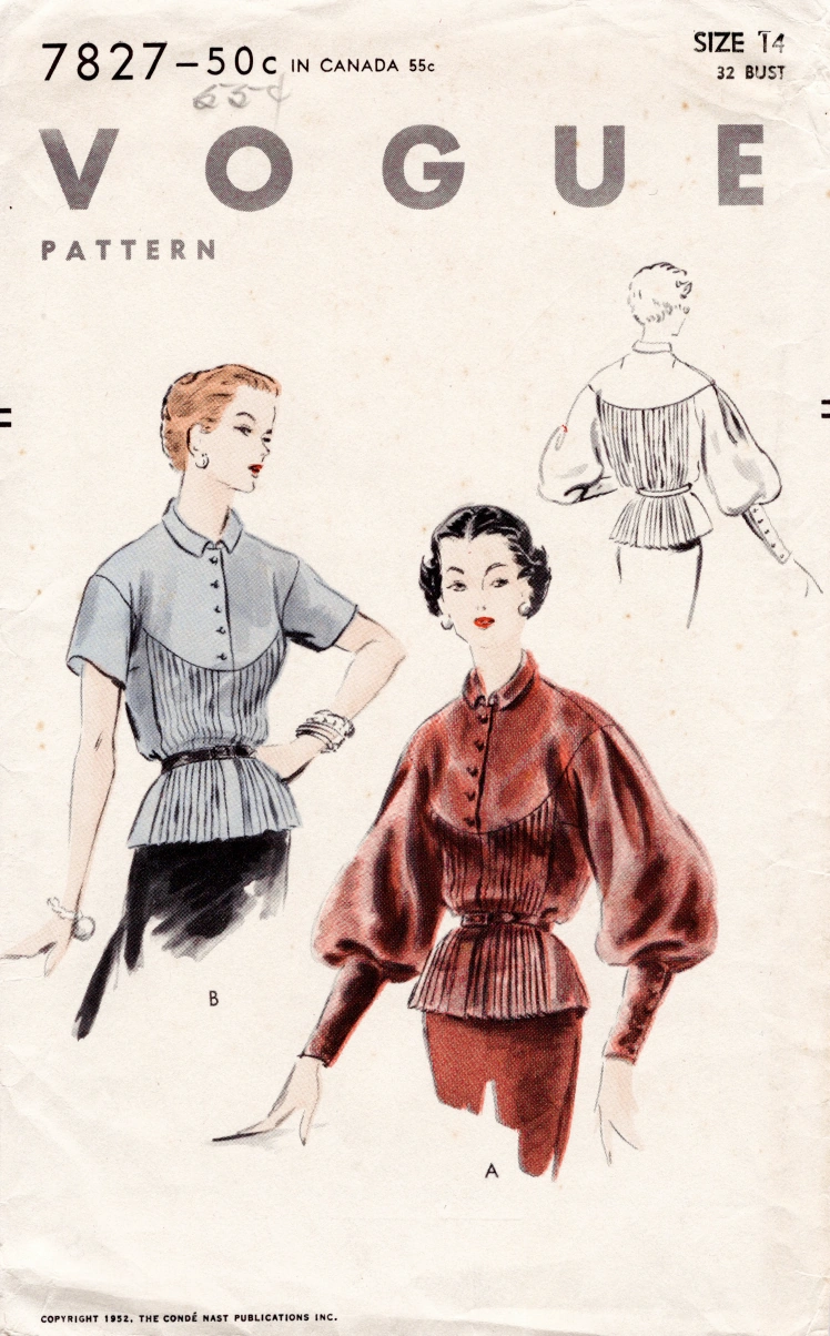 Vogue 7827 C | Vintage Sewing Patterns | Fandom