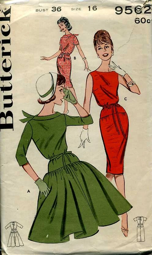 Butterick 9562 | Vintage Sewing Patterns | Fandom