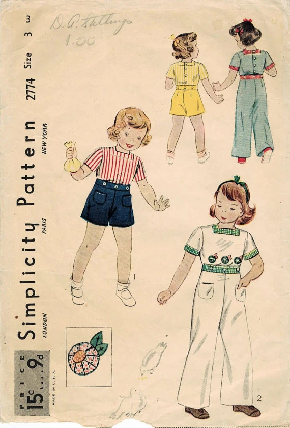 Simplicity 2774 A | Vintage Sewing Patterns | Fandom