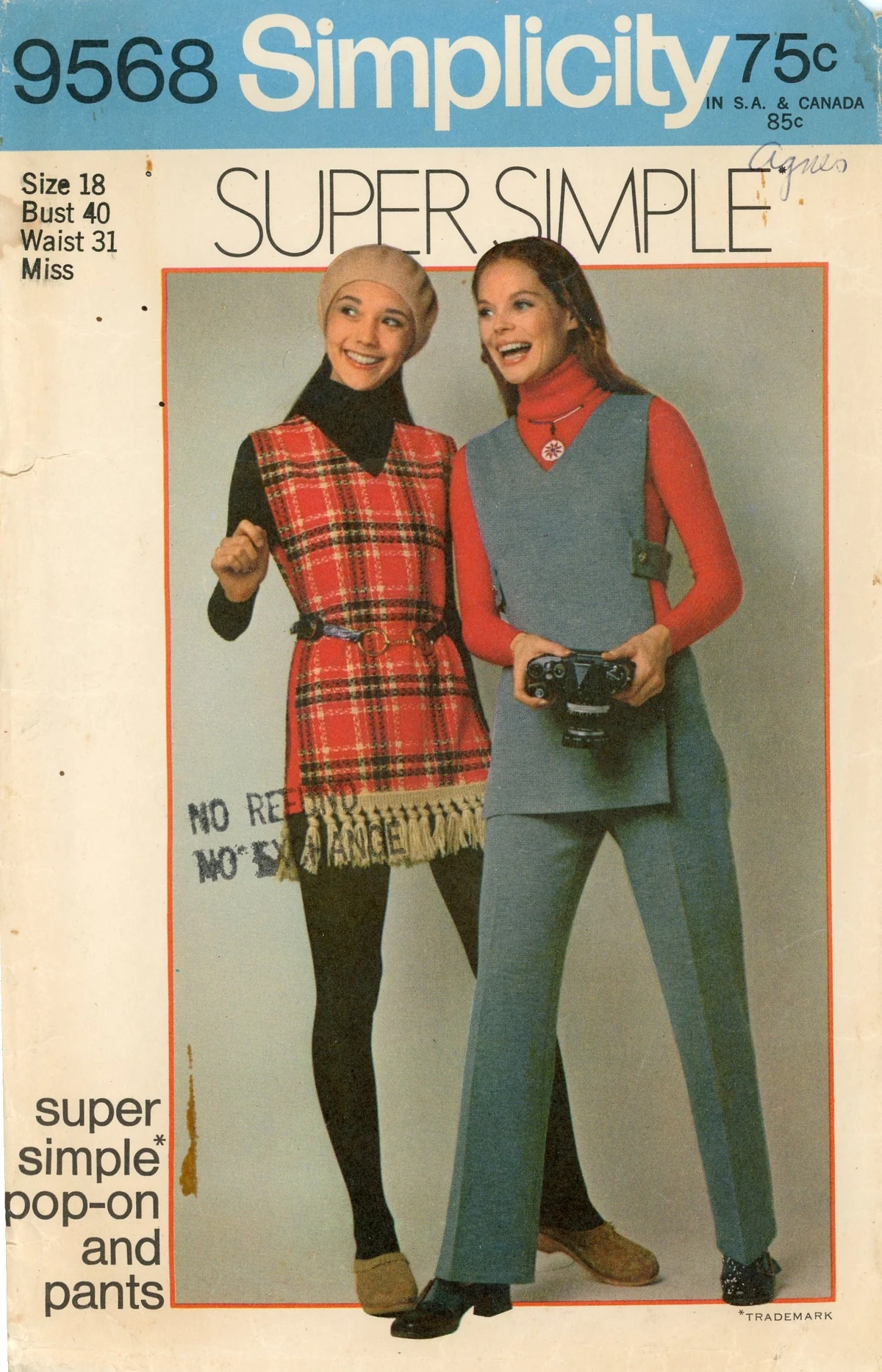 Simplicity 9568 B | Vintage Sewing Patterns | Fandom