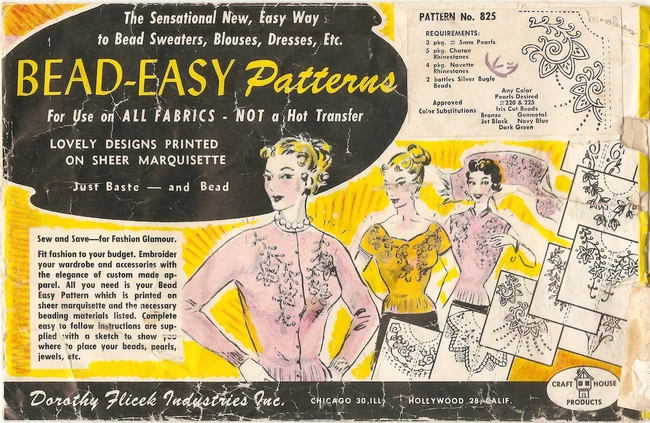 Bead-Easy 825 | Vintage Sewing Patterns | Fandom
