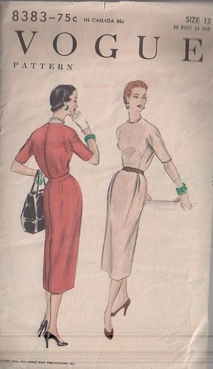 Vogue 8383 A | Vintage Sewing Patterns | Fandom