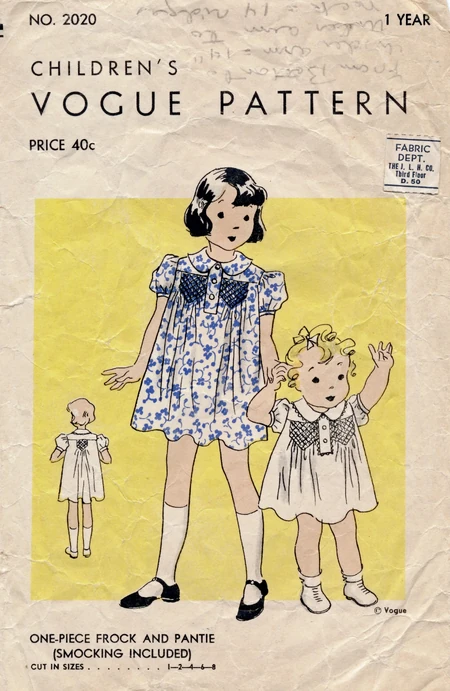 Vogue 2020 B | Vintage Sewing Patterns | Fandom