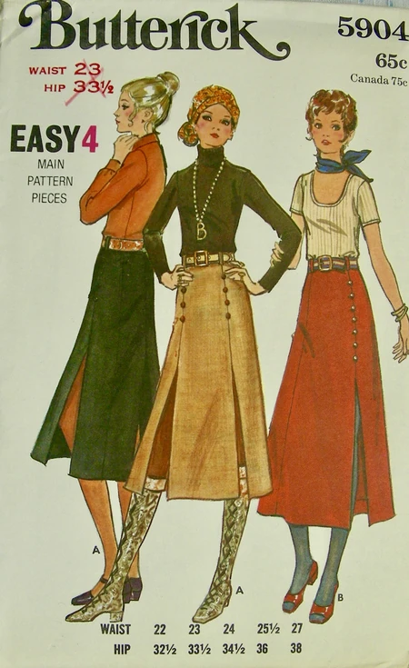 Butterick 5904 C | Vintage Sewing Patterns | Fandom