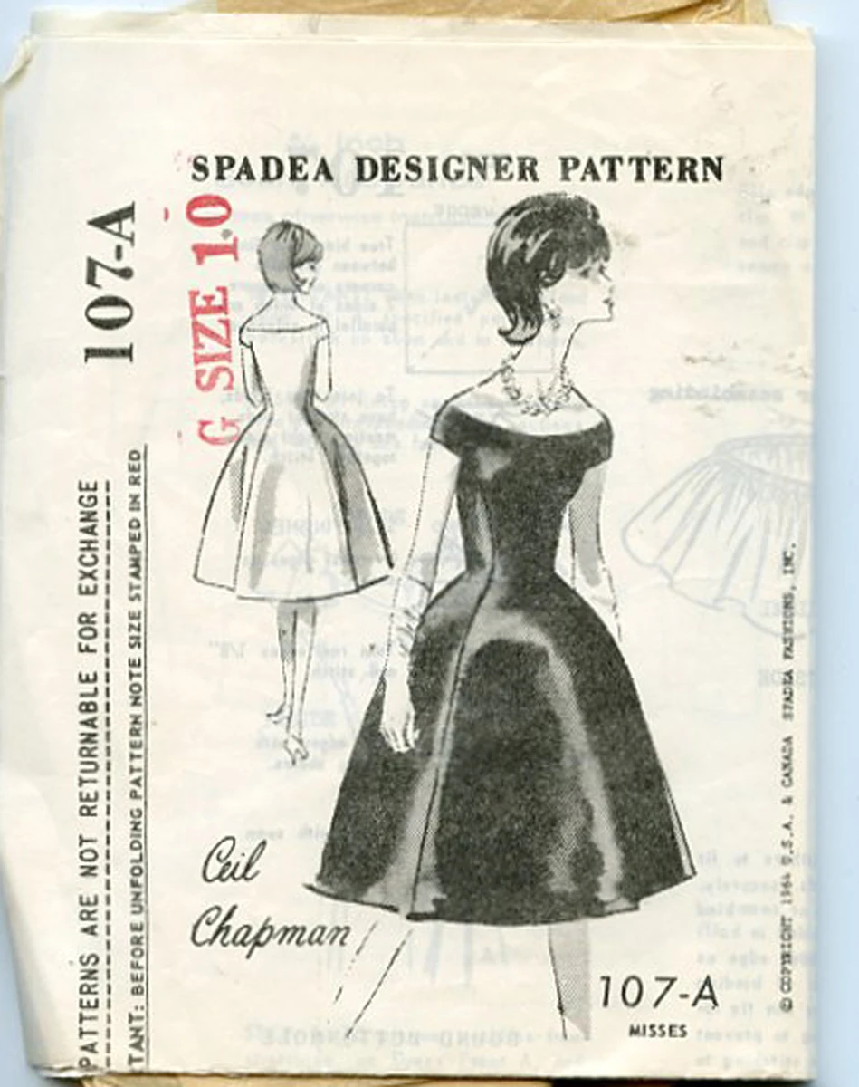 Spadea 107-A | Vintage Sewing Patterns | Fandom