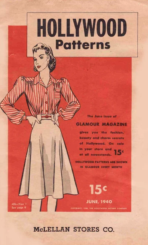Hollywood Patterns June 1940 | Vintage Sewing Patterns | Fandom