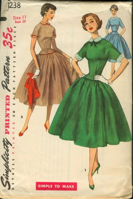 Simplicity 1238 | Vintage Sewing Patterns | Fandom