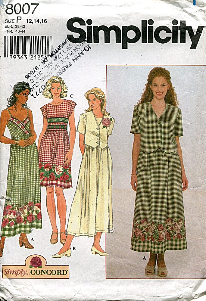 Simplicity 8007 C | Vintage Sewing Patterns | Fandom