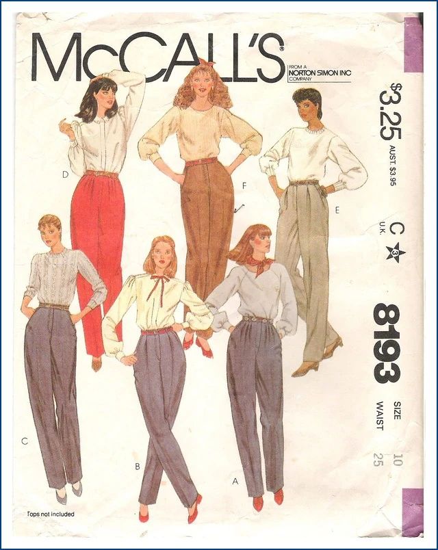 McCall's 8193 A | Vintage Sewing Patterns | Fandom