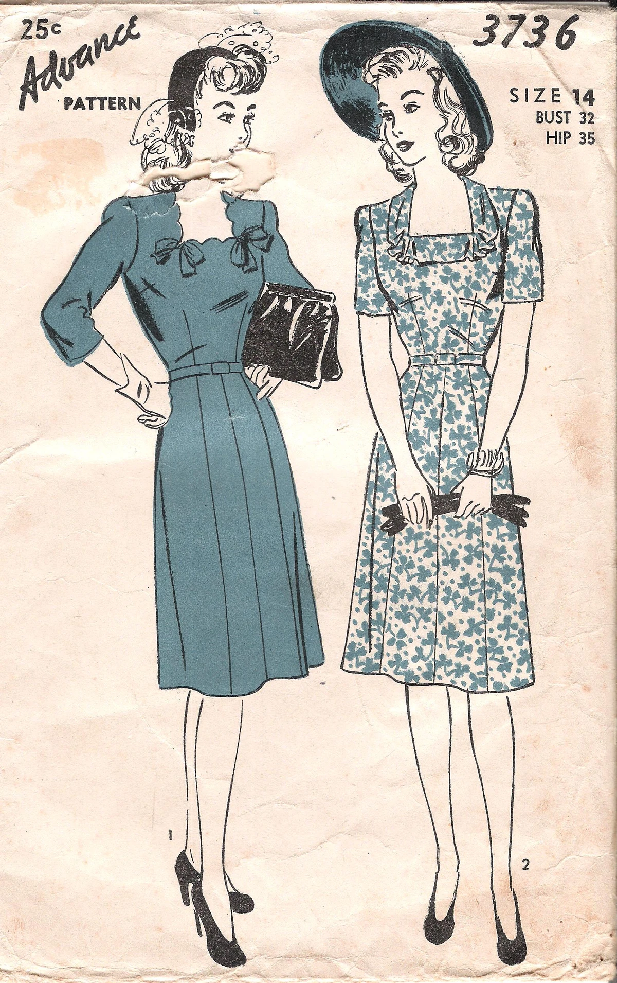 Advance 3736 | Vintage Sewing Patterns | Fandom