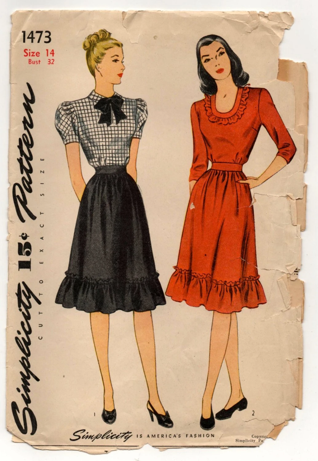 Simplicity 1473 B | Vintage Sewing Patterns | Fandom