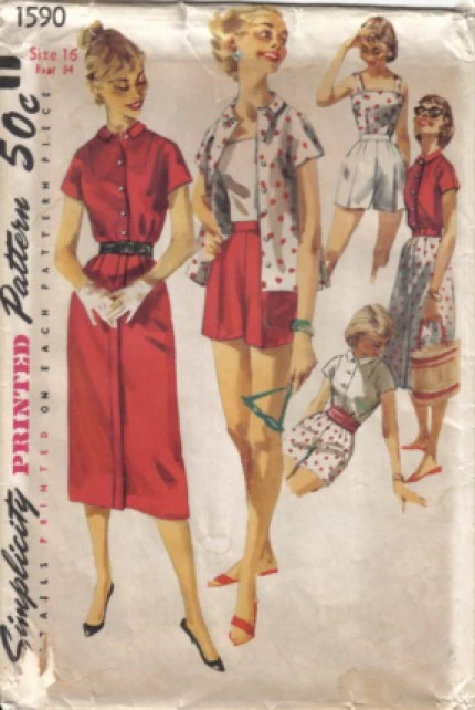 Simplicity 1590 | Vintage Sewing Patterns | Fandom