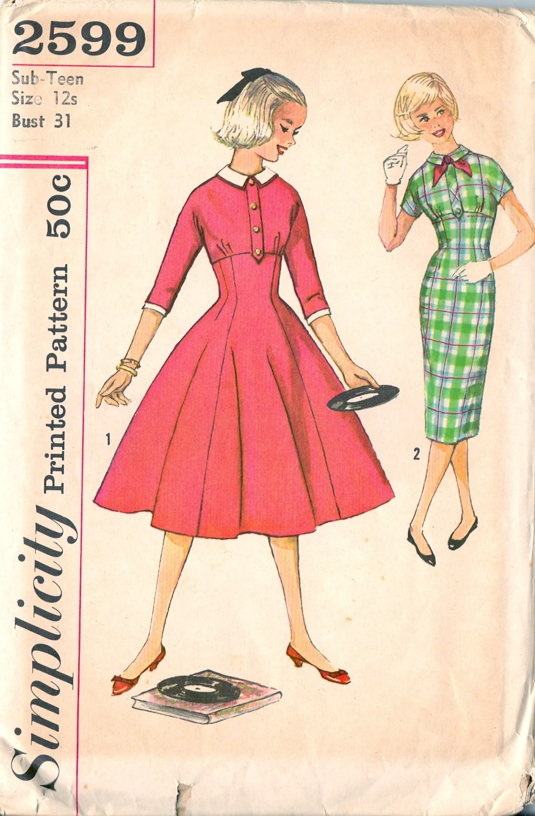 Simplicity 2599 A | Vintage Sewing Patterns | Fandom